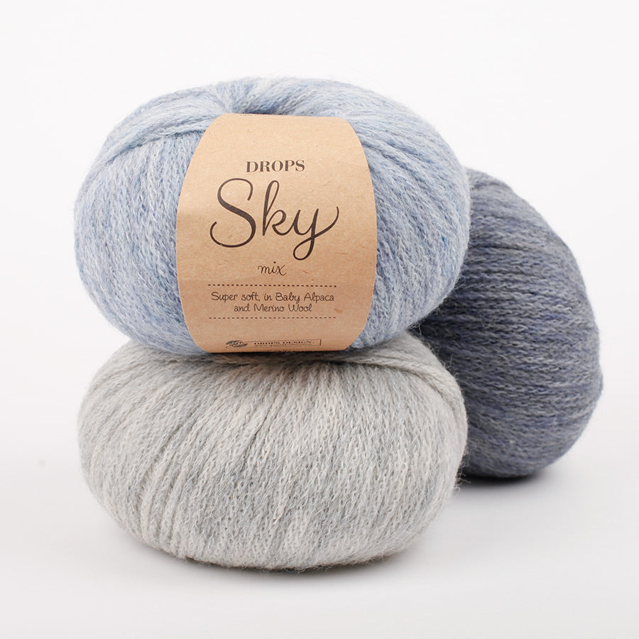DROPS Sky Yarn 50g | Baby Alpaca & Merino | Soft Lightweight Yarn ...